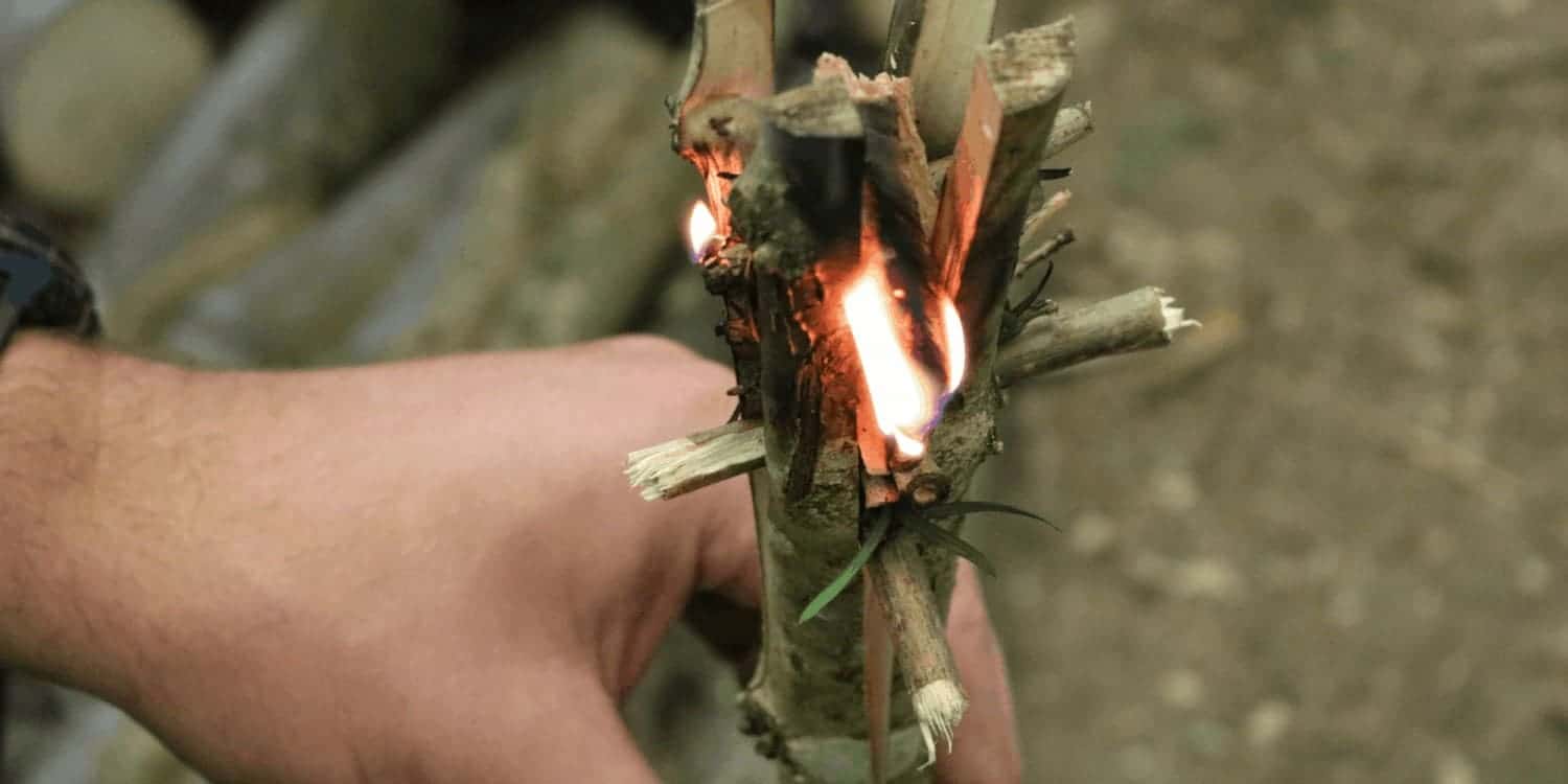 lighting a fire in Damp conditions | Wildway Bushcraft